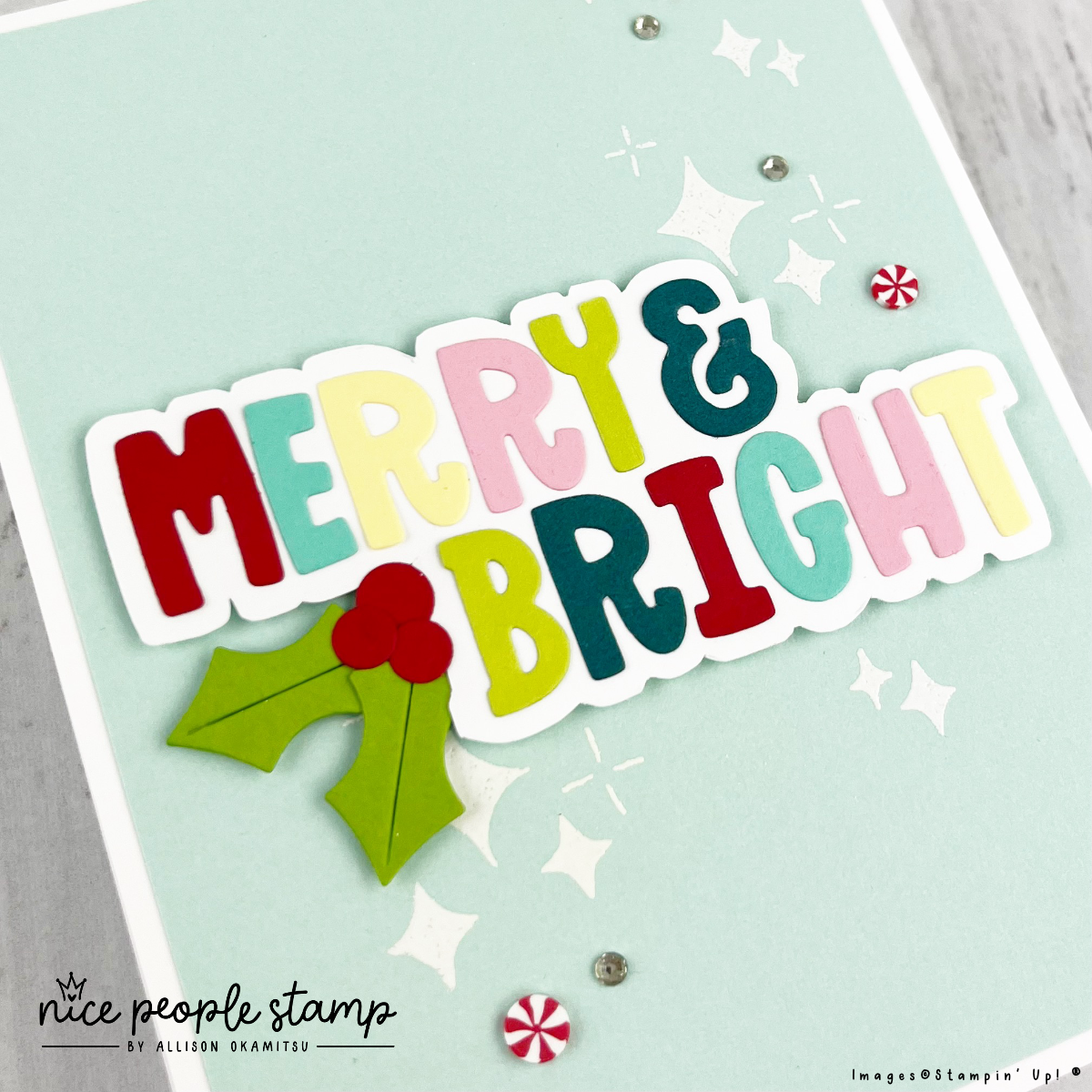 DIY Bordered Sentiment | Mini Alphabet Dies Card | Stampin' Up!® - Nice ...